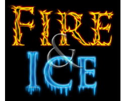 Fire and Ice Custom Birthday Invitations - DIY Printables