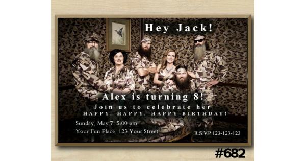 Duck Dynasty custom Invitation